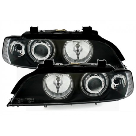 CCFL Angel Eyes Scheinwerfer Schwarz BMW E39 inkl. E-Prüfzeichen