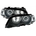 CCFL Angel Eyes Scheinwerfer Schwarz BMW E46 LCI inkl. E-Prüfzeichen